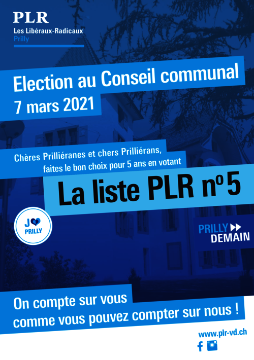 PLR.Les Libéraux-Radicaux Prilly - Communiqués de presse Detail